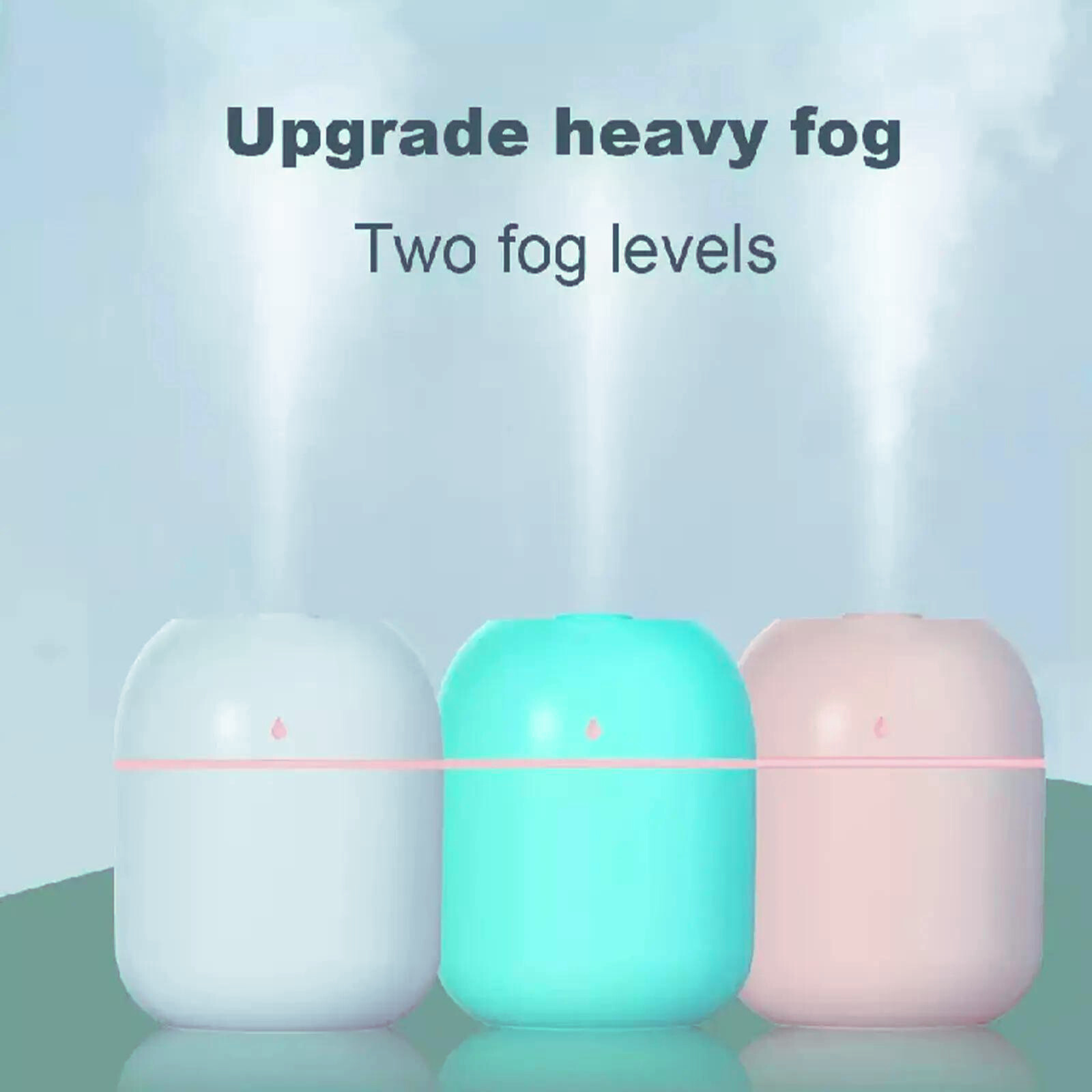 Air Humidifier USB Portable RGB Light Water Drop - Gadexo