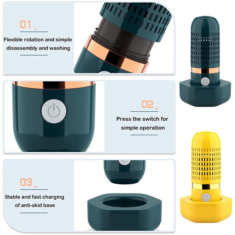 Fruit & Vegetable Purifier Rechargeable-Portable Food Cleaner Machine ...